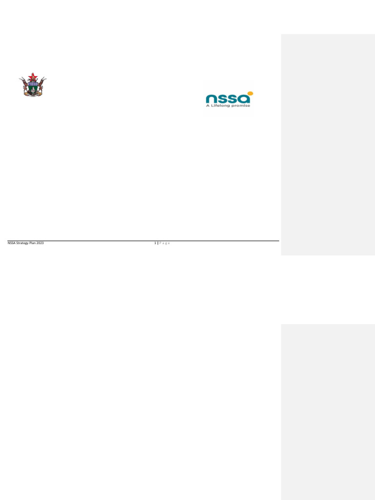 Reviewed Nssa Strategic Plan 2023 | PDF | Employment | Governance