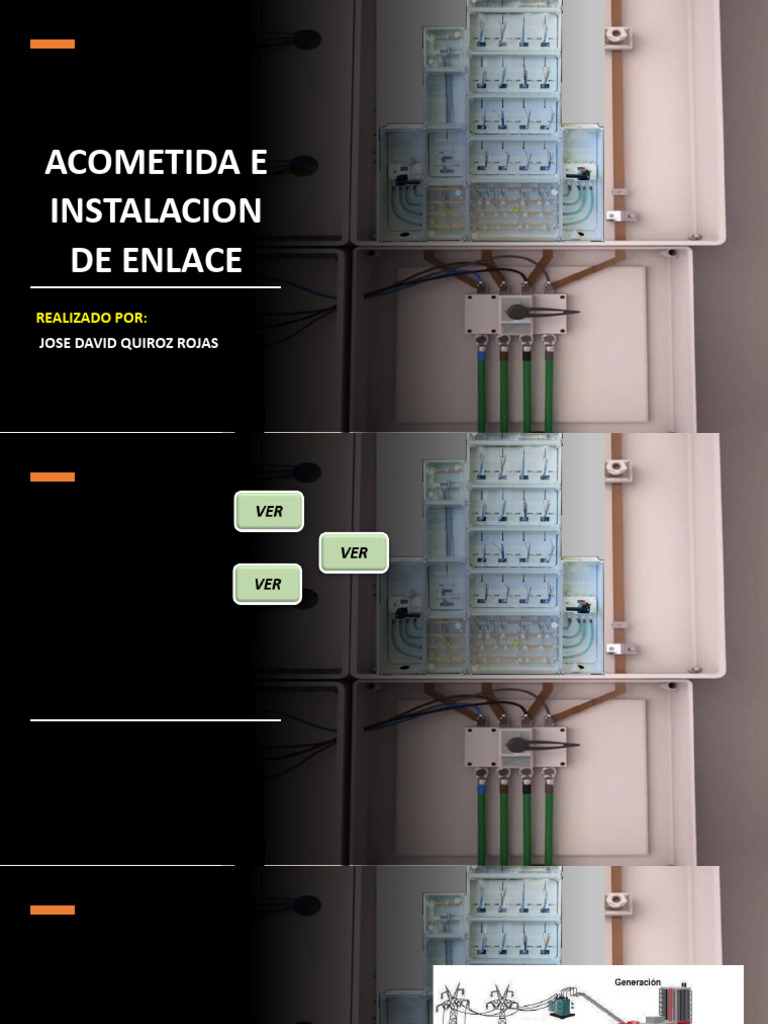 Acometida e Instalacion de Enlace | PDF | Conductor electrico ...