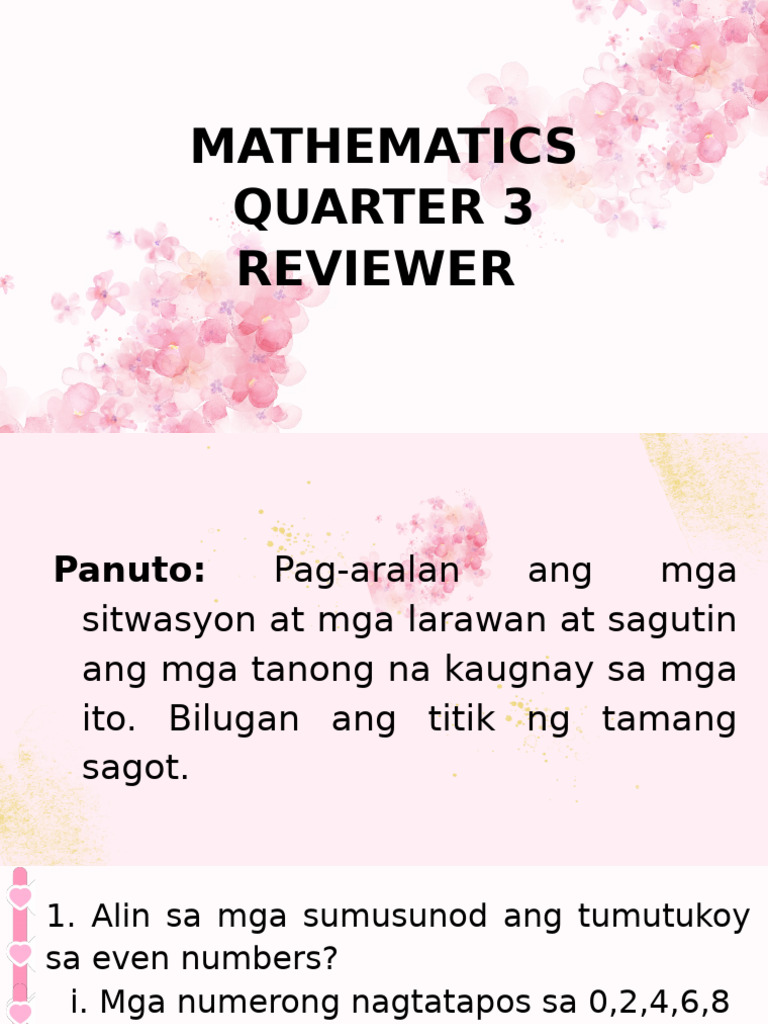Math Reviewer | PDF