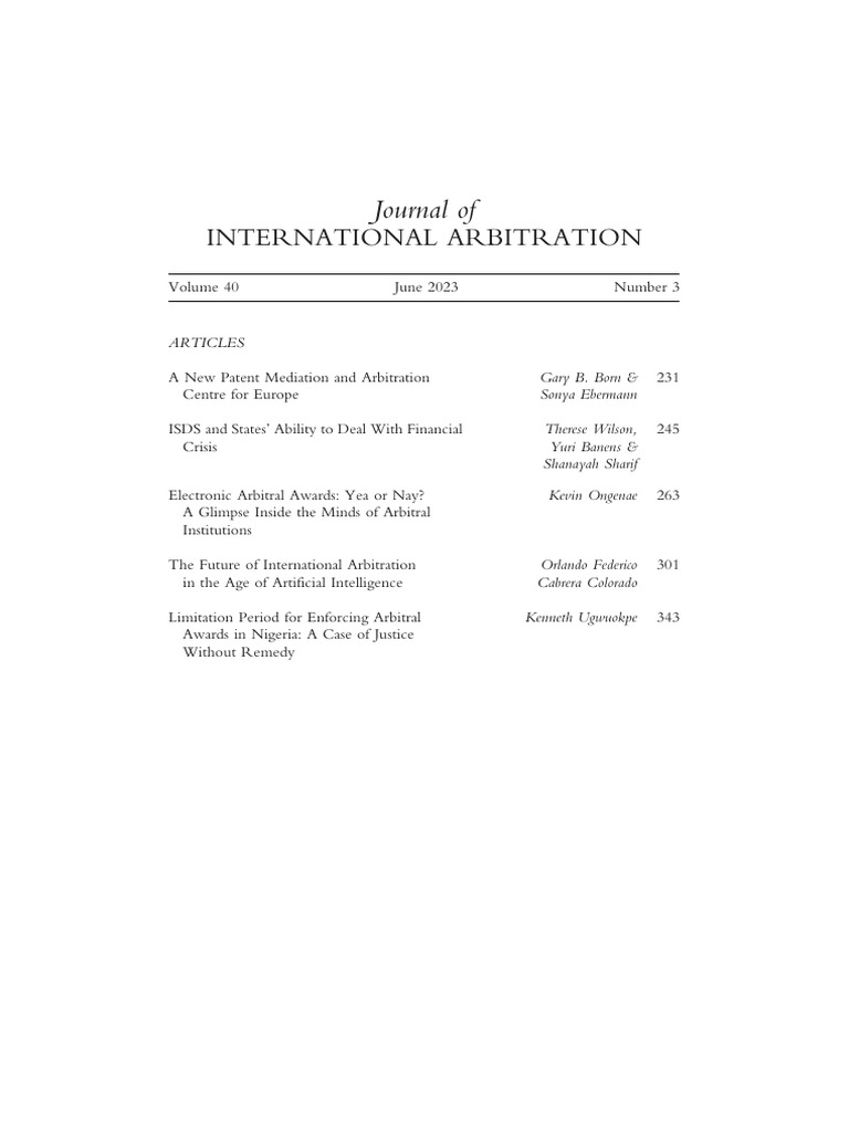 2023.06.01 The Future of International Arbitration | PDF | Neocortex | Artificial Intelligence
