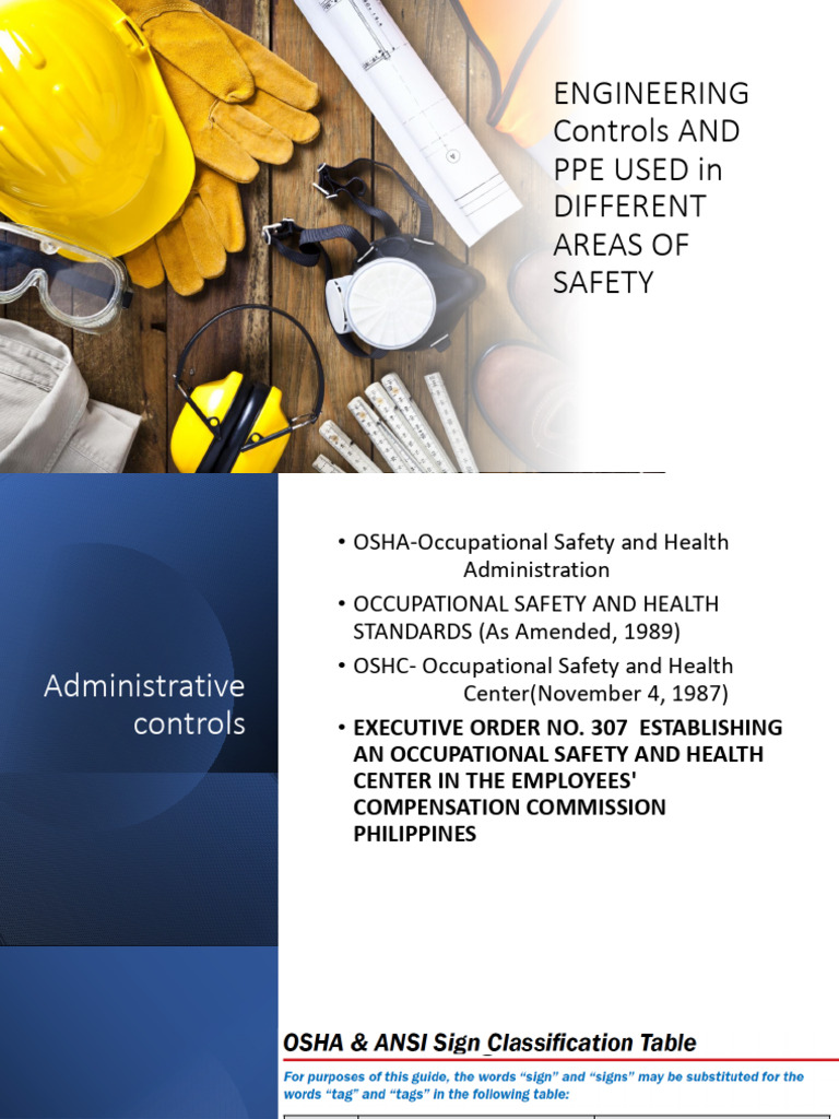 Safety Controls and PPE in Engineering | PDF | Personal Protective ...