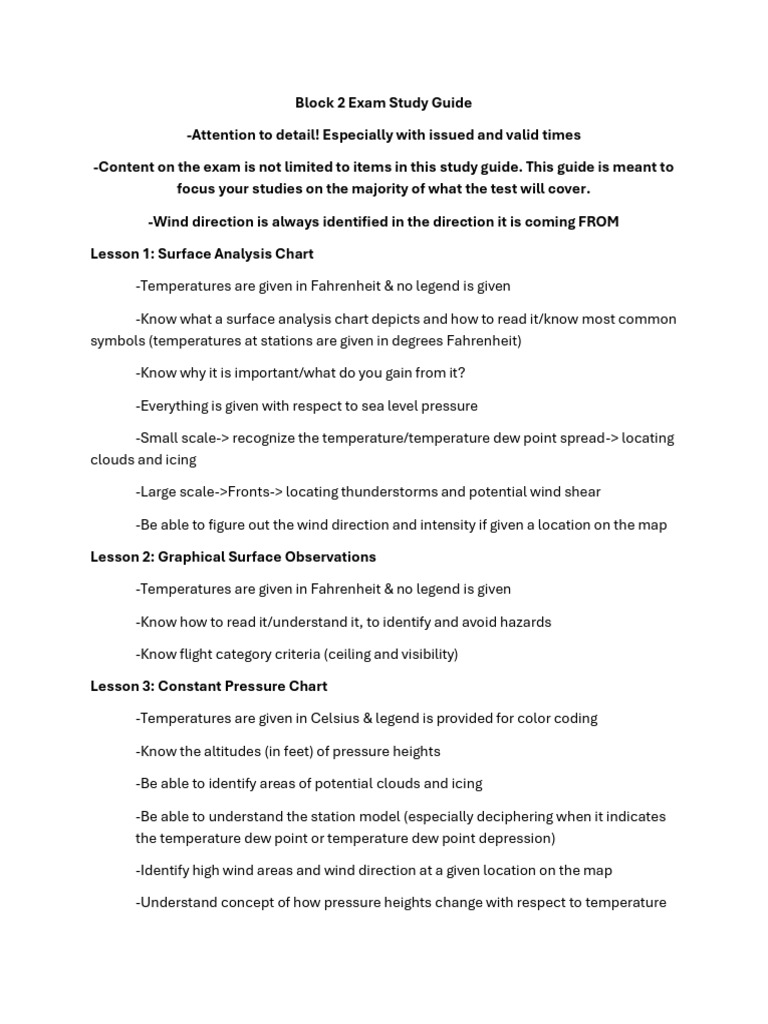 Block 2 Exam Study Guide | PDF | Physical Geography | Atmosphere