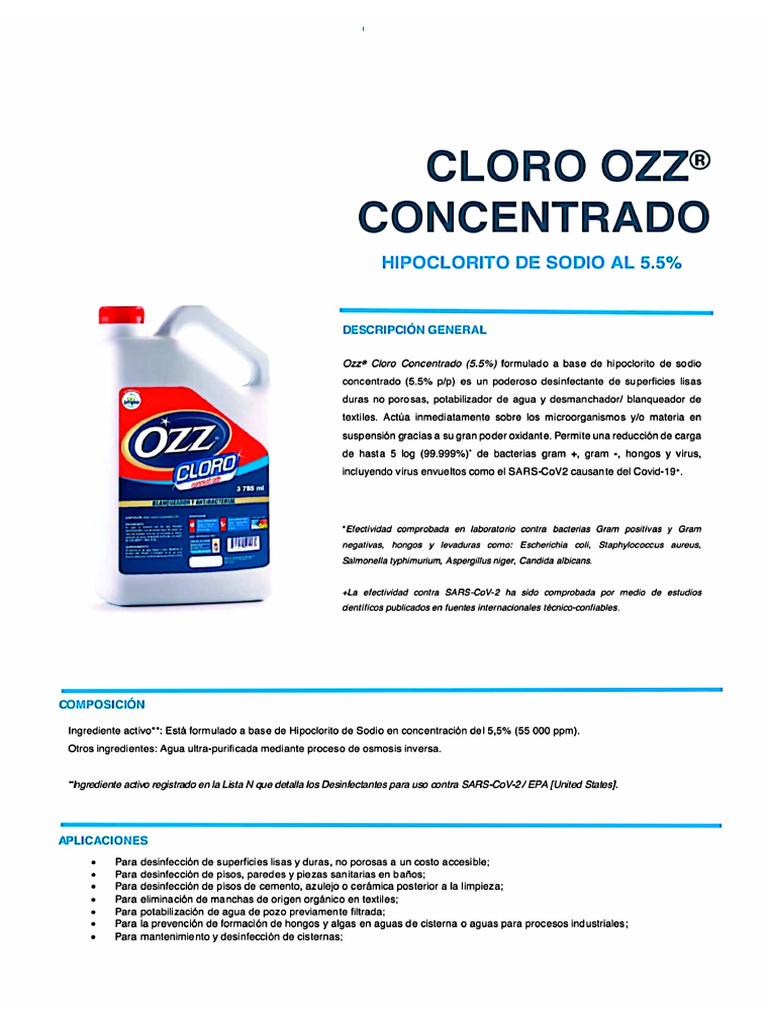 Cloro Ozz | PDF