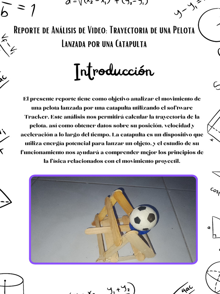 Análisis de Trayectoria de Pelota con Tracker | PDF