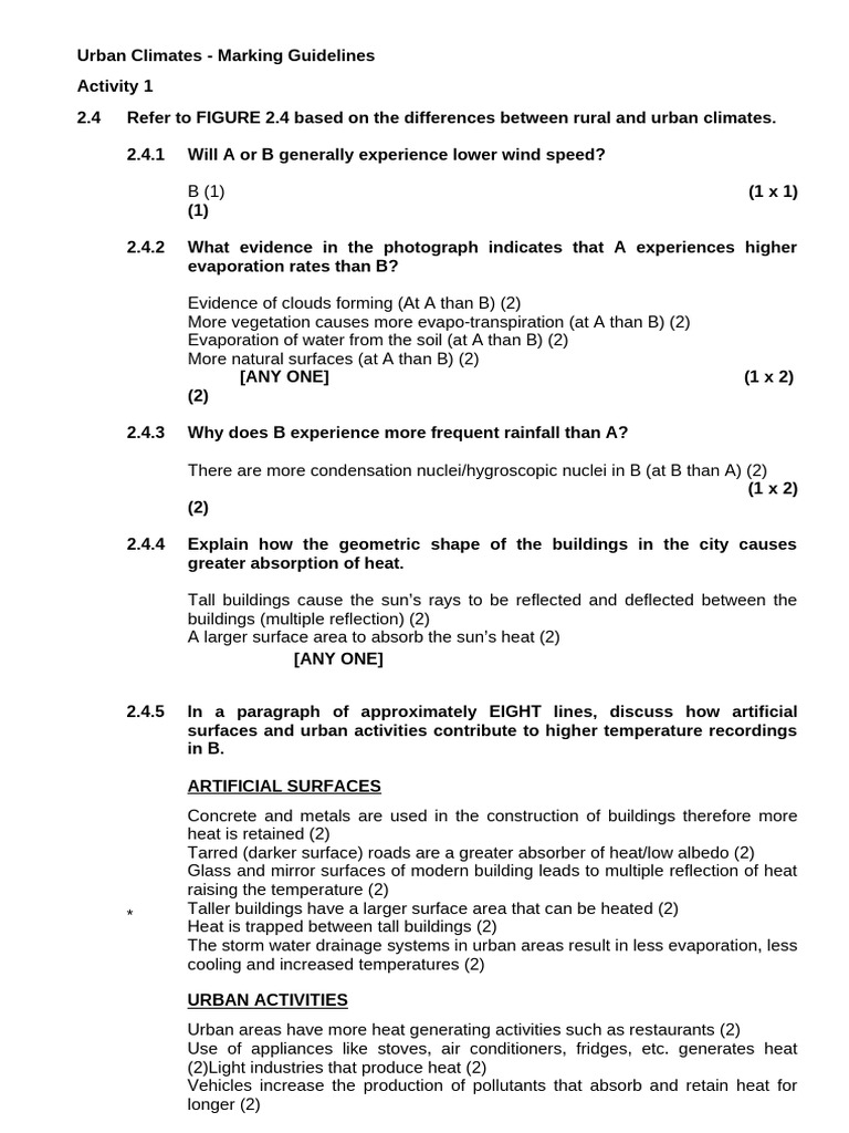 Urban Climates Pdf Exhaust Gas Atmosphere Of Earth