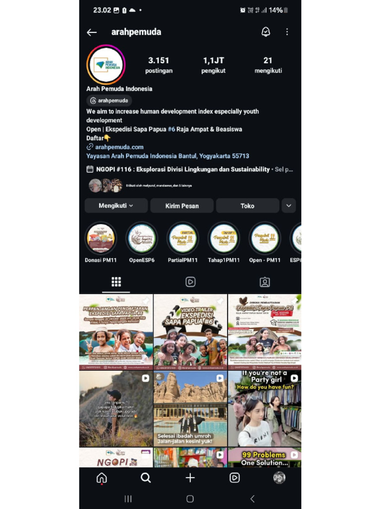 Bukti Ss Follow Arah Pemuda | PDF