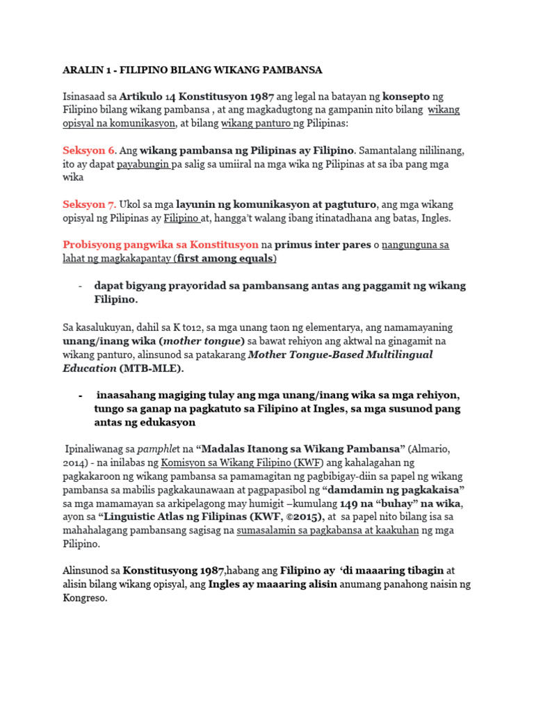 Fildis Reviewer Module 12 | PDF