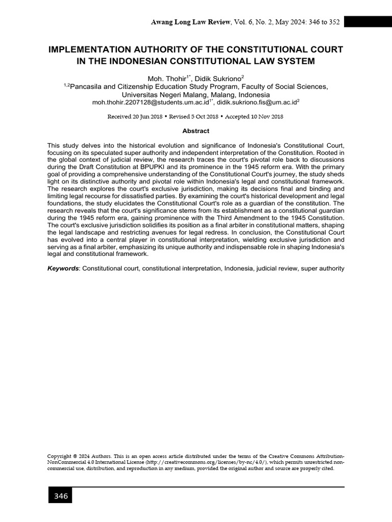 1112-Article Text-1983-1-10-20240509 (1) | PDF | Rule Of Law | Constitution