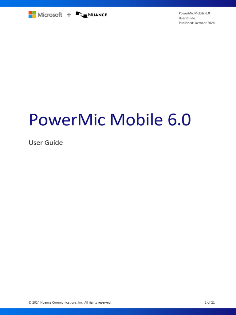 DMO - PowerMic User Guider - EN - 6.0 | PDF | Ios | Mobile App