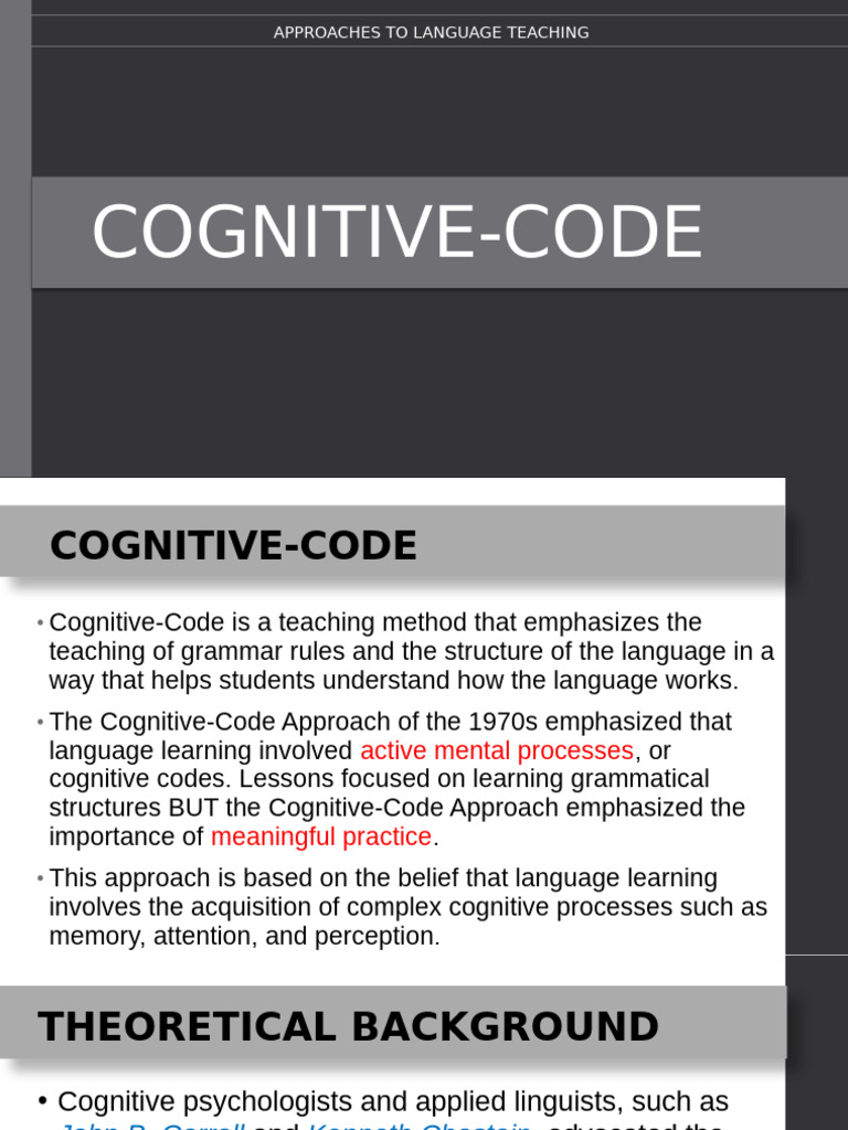 COGNITIVE CODE | PDF COGNITIVE CODE | PDF