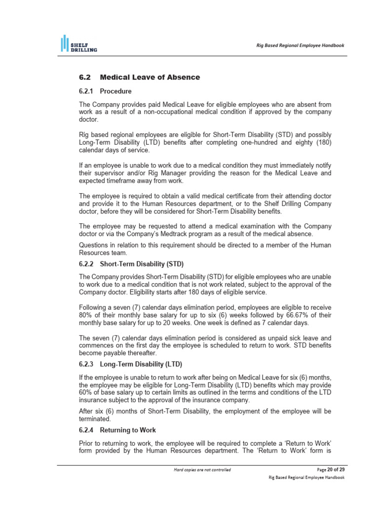 5. Fit to Work Procedure | PDF | Sick Leave | Employment
