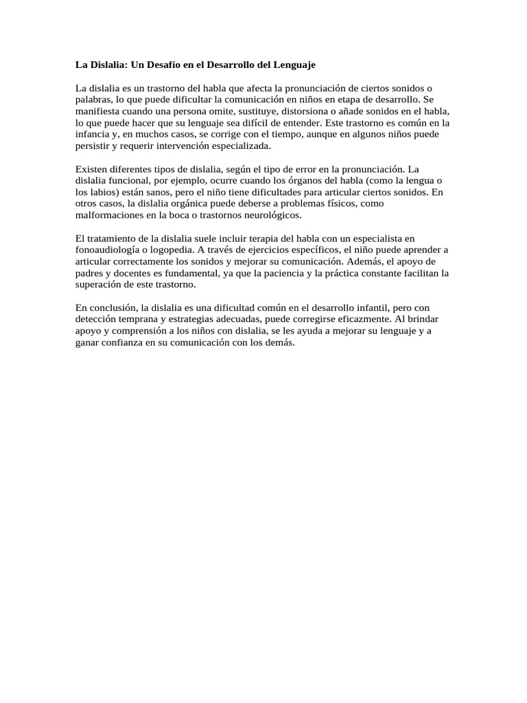 Dislalia Pdf