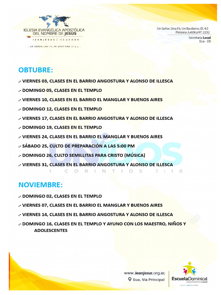 Octubre A Diciembre Del Ded 2025 | PDF