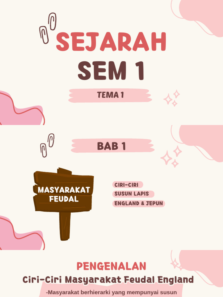 Nota Sej Sem 1 Tema 1 | PDF