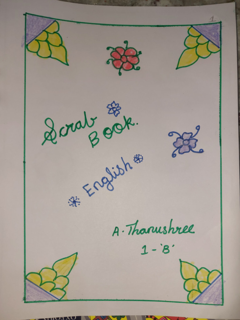 A Thanushree Completed Scrab Book Work Mam | PDF