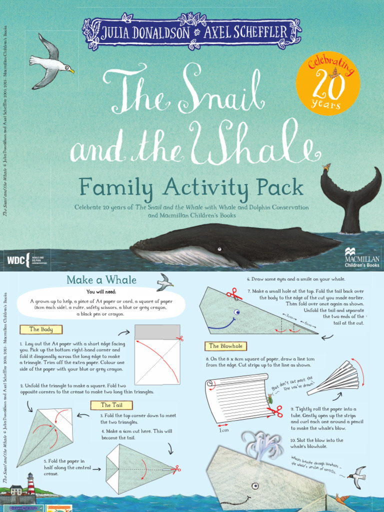 Family Activity Pack: Whale Crafts | PDF | Whales | Cetaceans