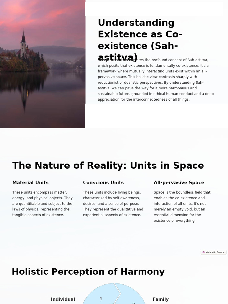 Understanding Existence as Co Existence Sah Astitva | PDF | Existence ...