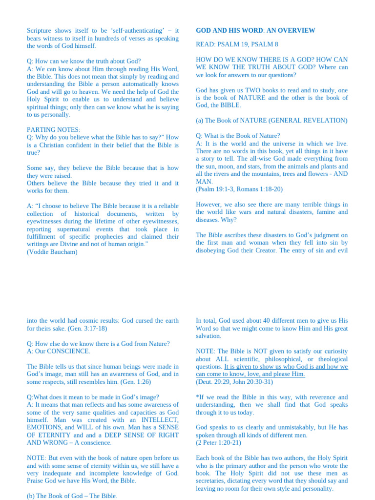 The Word of God | PDF | Biblical Inerrancy | Bible