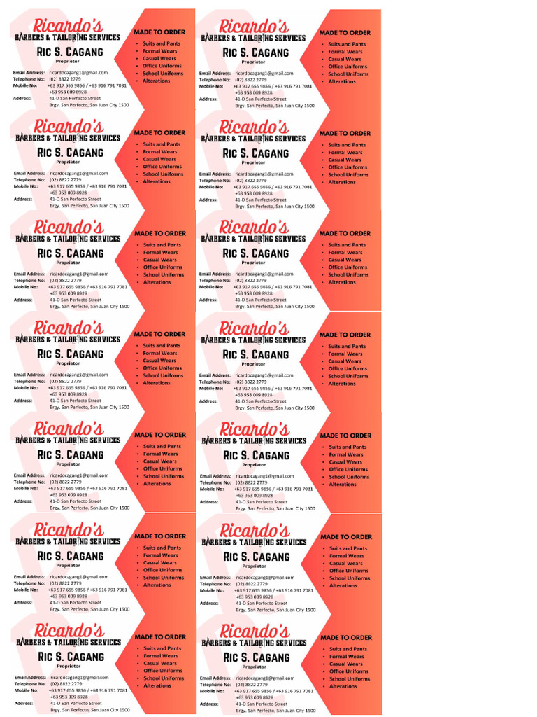 Calling Card | PDF