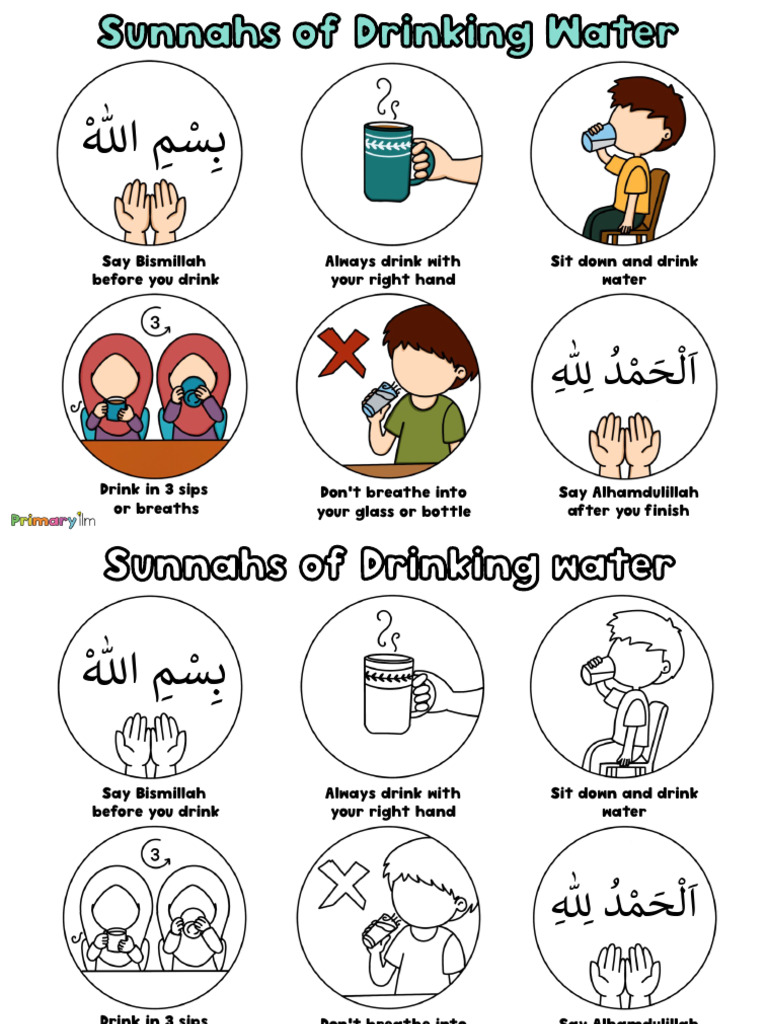 Sunnahs of Drinking Water | PDF