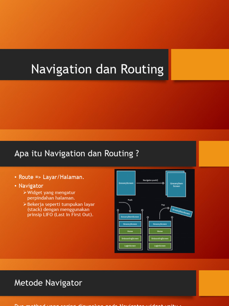 Panduan Navigasi dan Routing Flutter | PDF