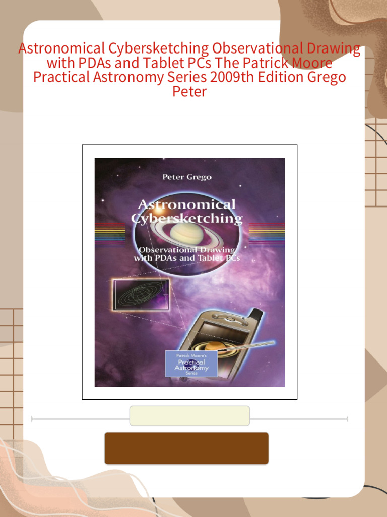 Astronomical Cybersketching Observational Drawing With Pdas and Tablet ...
