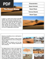 Desert Biome: Interactions and Examples | PDF | Desert | Rain