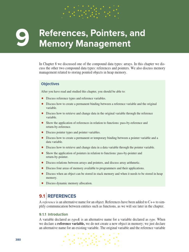 9.C++ Programming An Object-Oriented Approach | PDF | Pointer (Computer Programming) | Variable ...