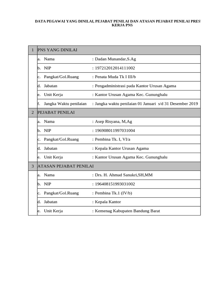 Blangko Master SKP KBB Us - Dadan M 2019 | PDF