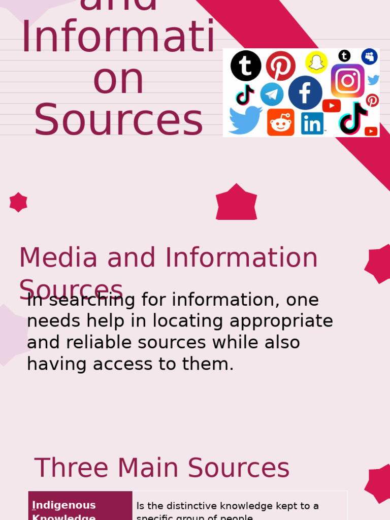 Media and Information Sources | PDF | Planets | Libraries