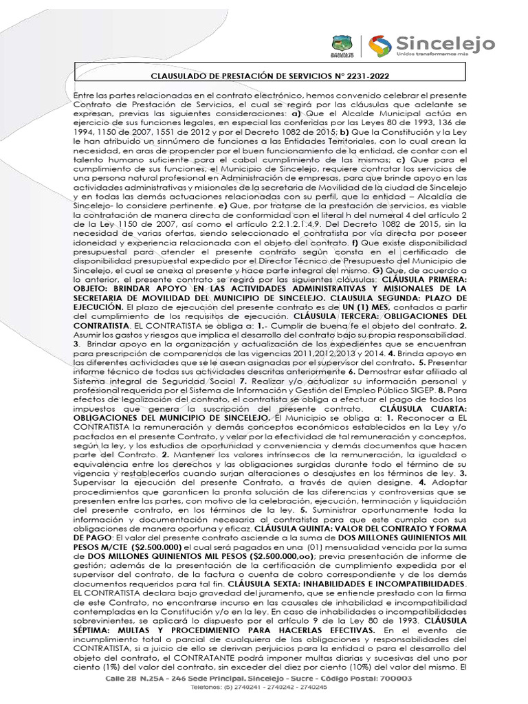 Clausulado 4 | PDF | Derecho laboral