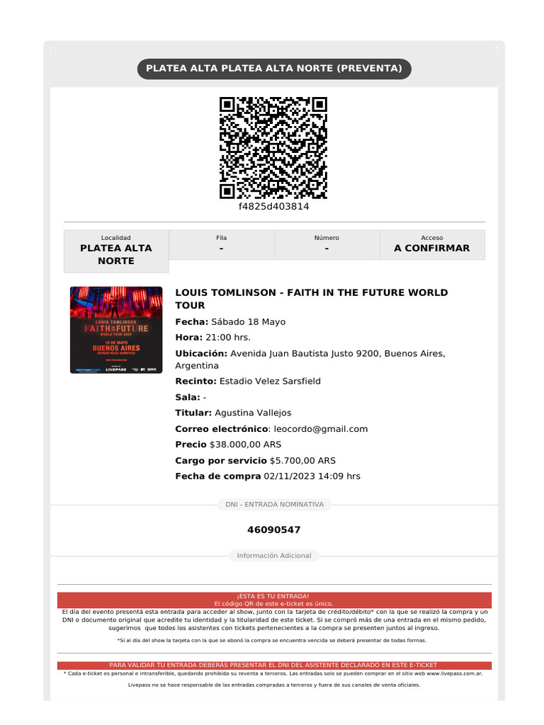 Platea Alta Platea Alta Norte (Preventa) | PDF