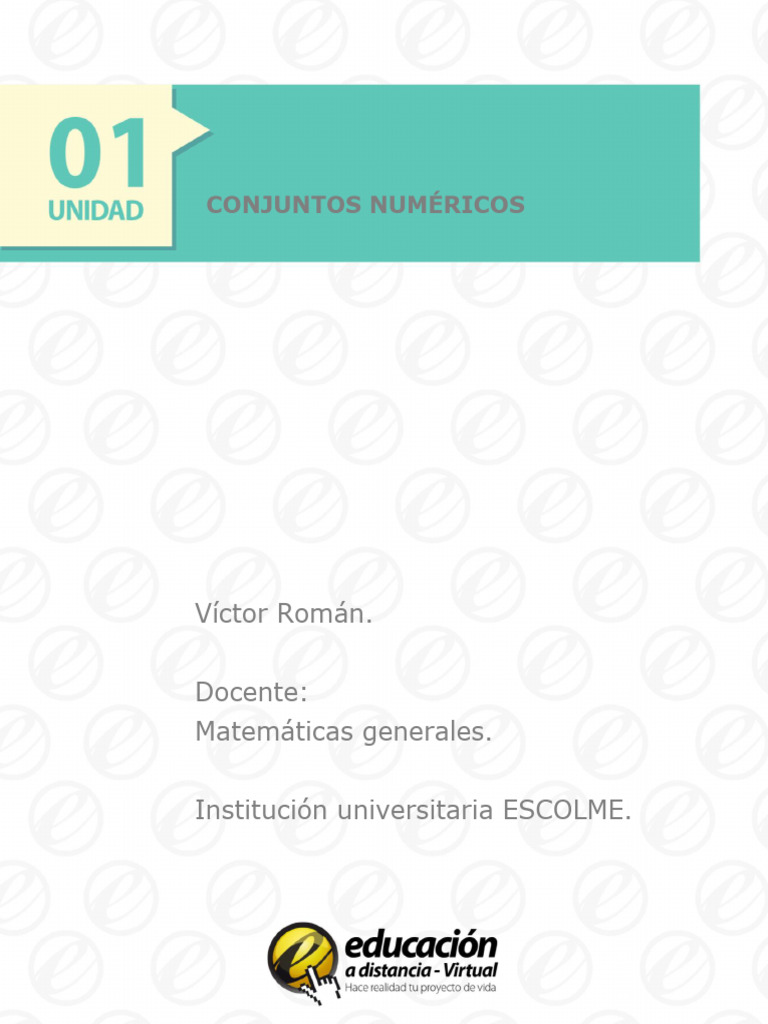 Conjuntos Numéricos y Operaciones Matemáticas | PDF | Exponenciación ...