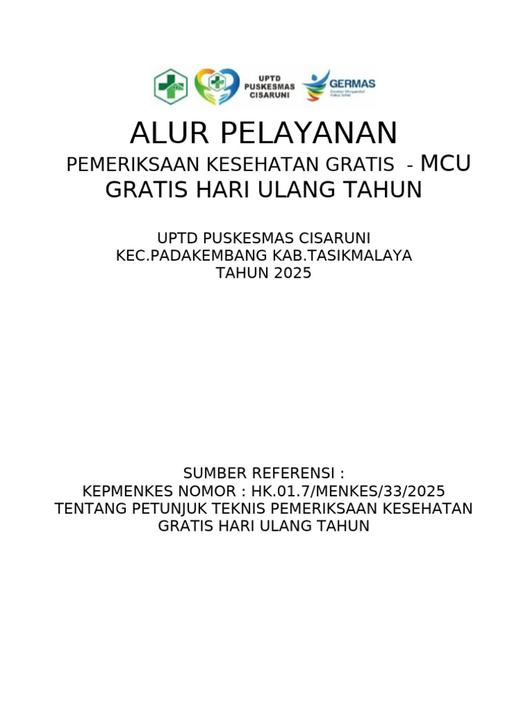 Alur Pelayanan CKG | PDF