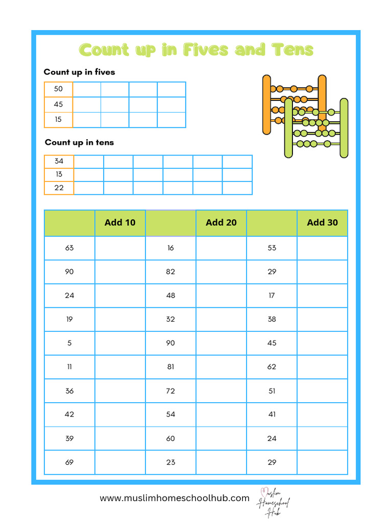 Counting Exercises for Kids | PDF
