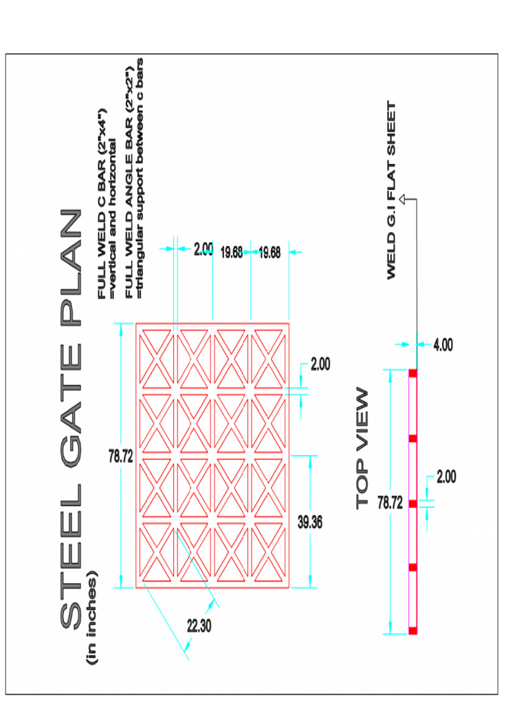 STEEL GATE PLAN | PDF