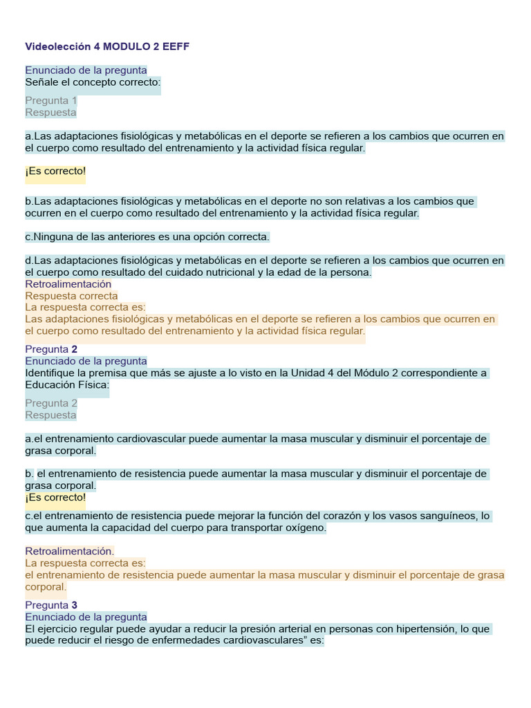 Eeff Video Leccion 4 Modulo 2 Eeff | PDF