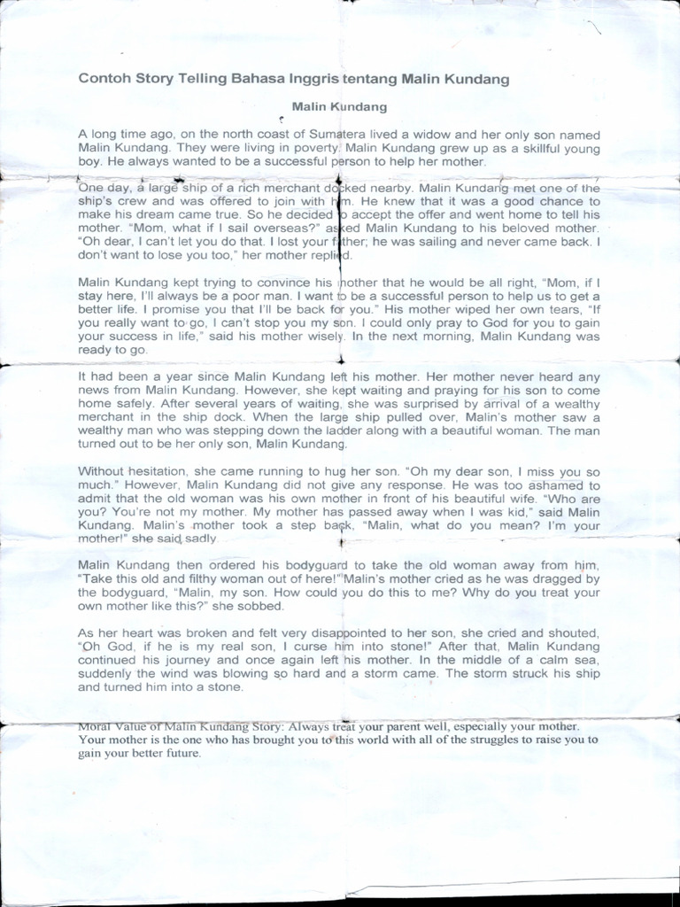 Teks Story Telling00001 | PDF