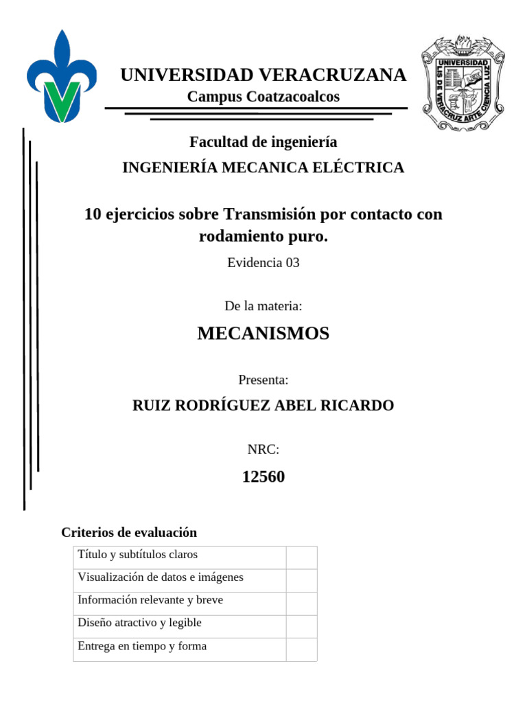 Hoja de Presentación - Docx Abel | PDF