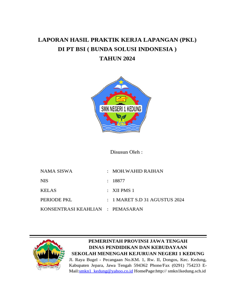 Laporan PKL | PDF