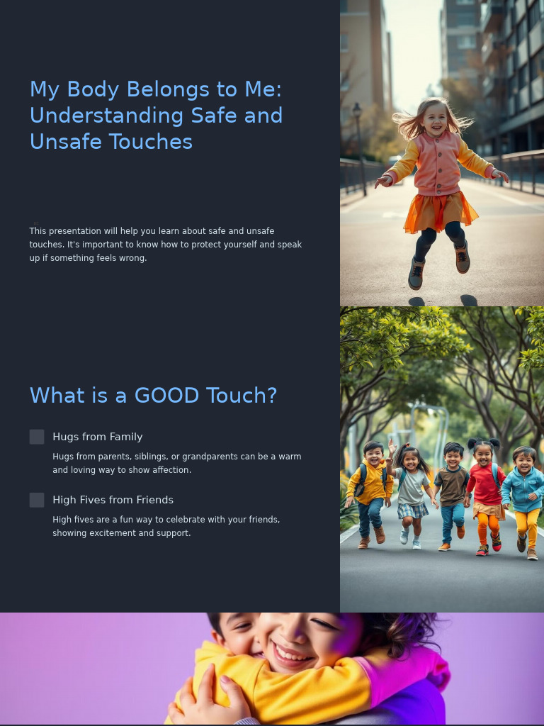 Safe vs. Unsafe Touches Explained | PDF