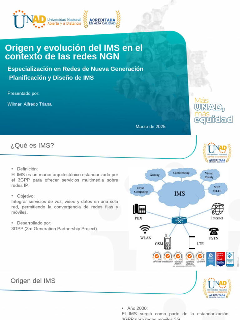 Evolución del IMS en Redes NGN | PDF | Subsistema multimedia IP ...