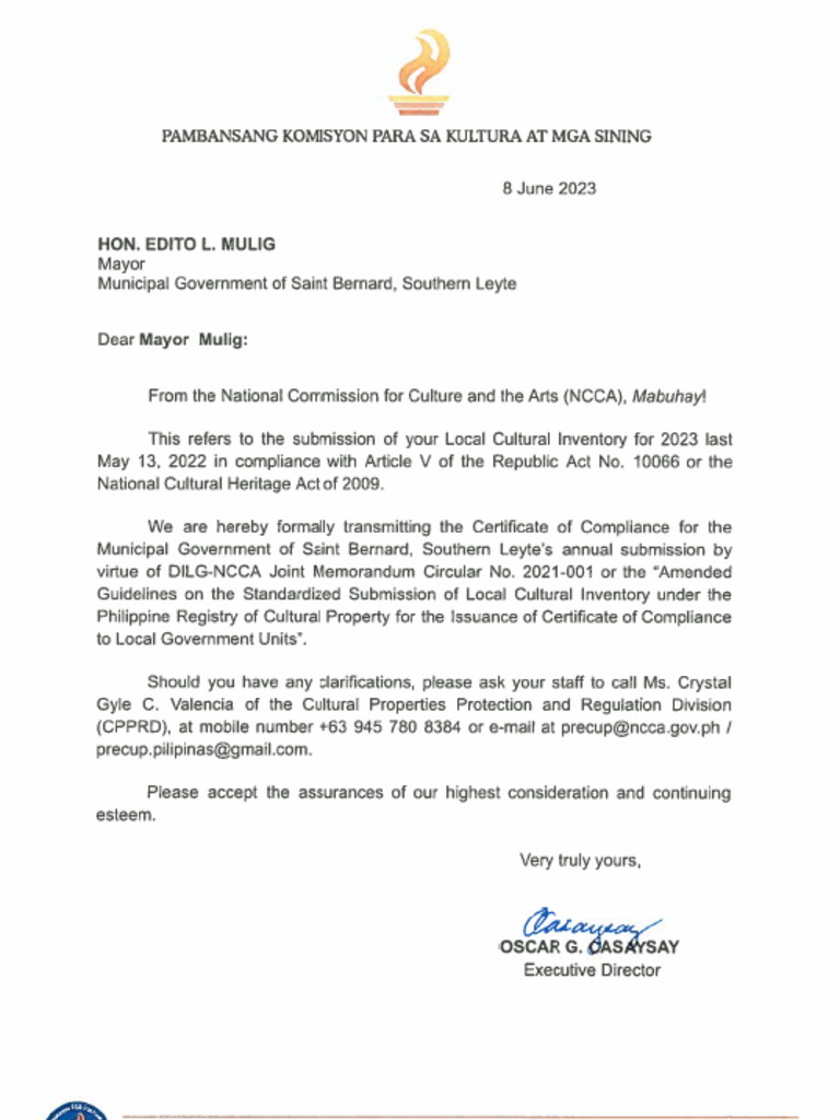 Item29 NCCA COC 2023 | PDF