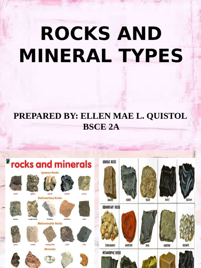 Rocks and Mineral Types | PDF | Soil | Earthquakes