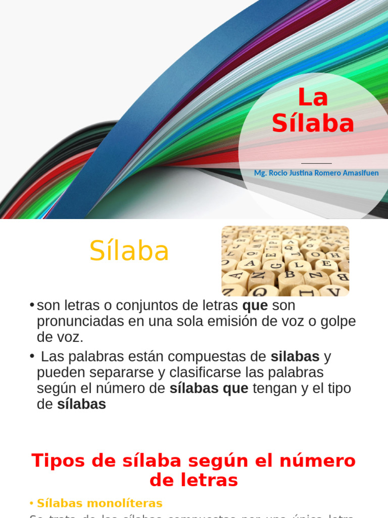 5 La Silaba y el parrafo | PDF | Sílaba | Vocal
