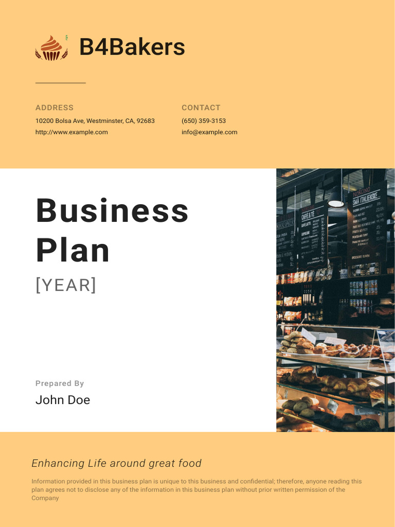 Bakery Business Plan Example | PDF | Equity (Finance) | Bakery