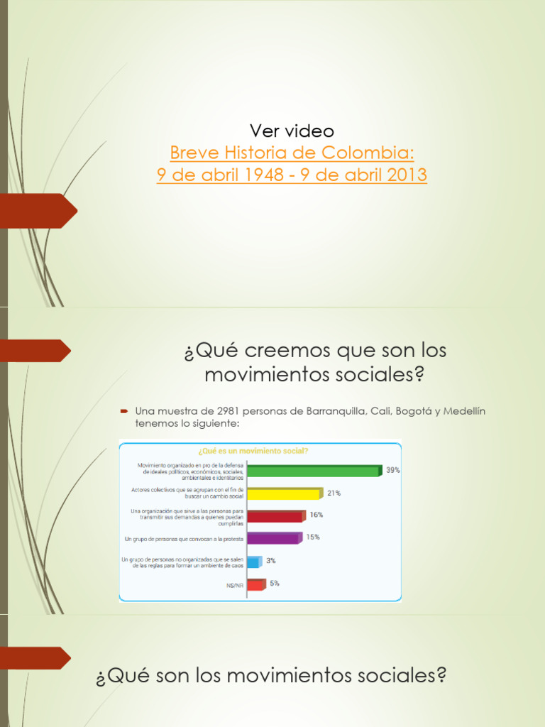 Movimientos Sociales en Colombia | PDF | Colombia | Movimientos sociales