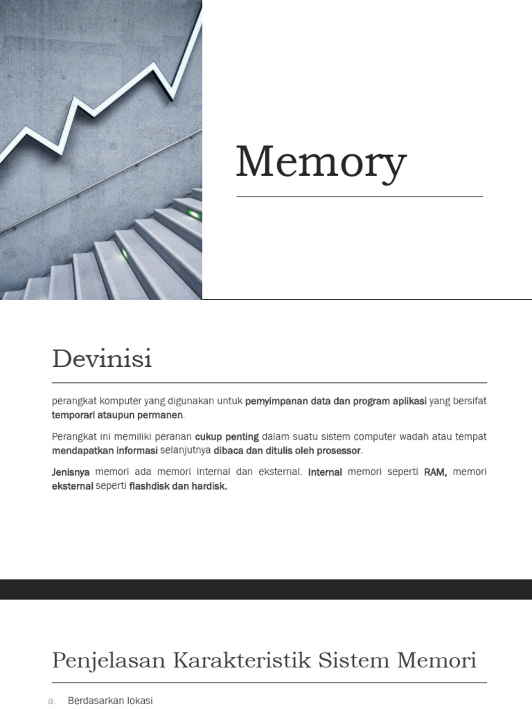 Jenis dan Karakteristik Memori Komputer | PDF