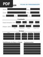 Ficha Personalizada de Personagem RPG | PDF