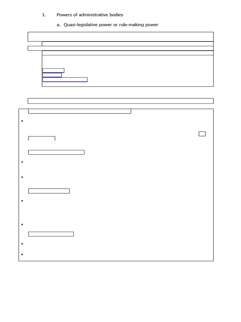 Powers of administrative bodies - Quasi-legislative power.docx | PDF ...